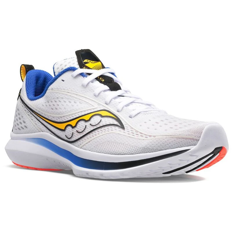Saucony Mens Kinvara 13 Running Shoes White Black Vizi Sportpursui
