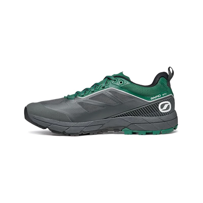 Scarpa Mens Rapid GTX Approach Shoes (Anthracite/AlpineGreen) | Sportp