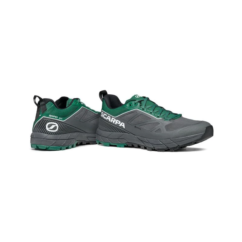 Scarpa Mens Rapid GTX Approach Shoes (Anthracite/AlpineGreen) | Sportp