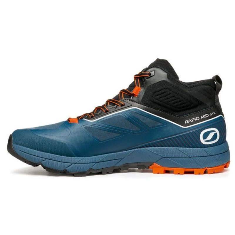 Scarpa Mens Rapid Mid GTX Approach Shoes (Anthracite/Acid Lime) | Spor