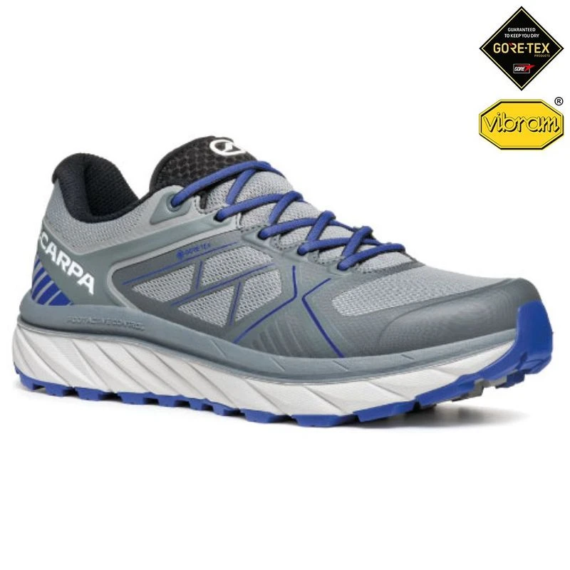 Scarpa Mens Spin Infinity GTX Trail Running Shoes (Gray/Deep Blue) | S