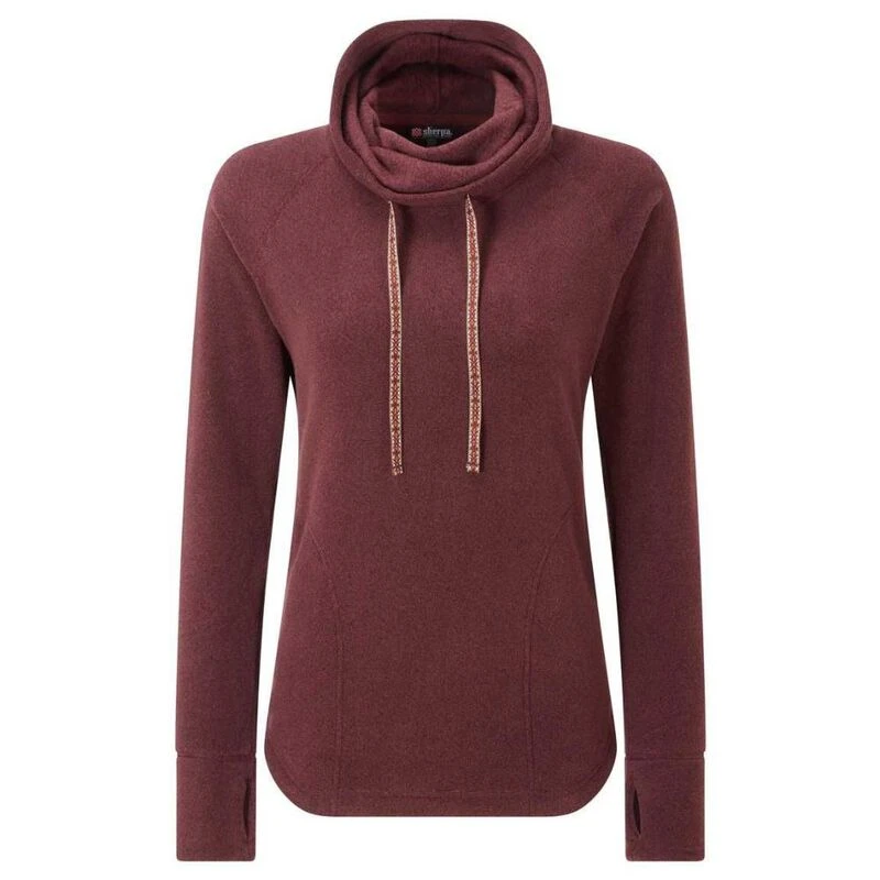 Sherpa Womens Rolpa Pullover (Beet Red) | Sportpursuit.com