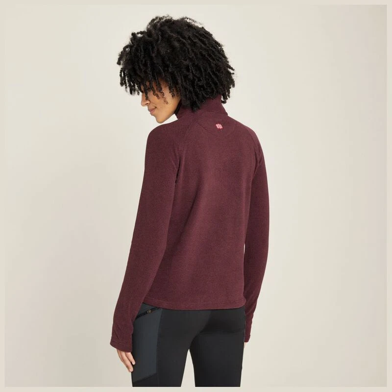 Sherpa Womens Rolpa 1/2 Zip Pullover (Beet Red) | Sportpursuit.com