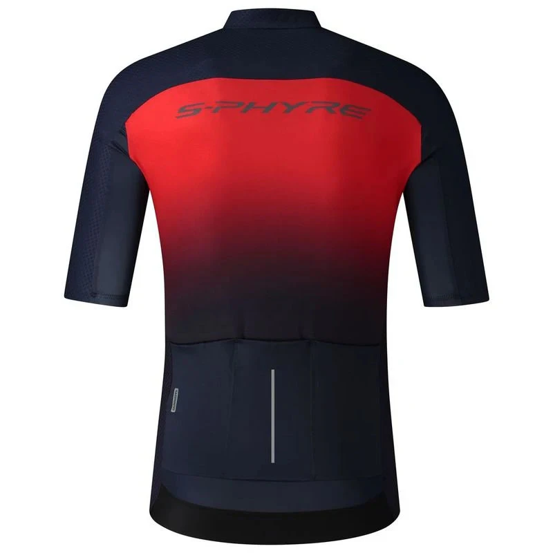 Shimano Mens S-Phyre Flash Cycling Jersey (Red/Navy) | Sportpursuit.co