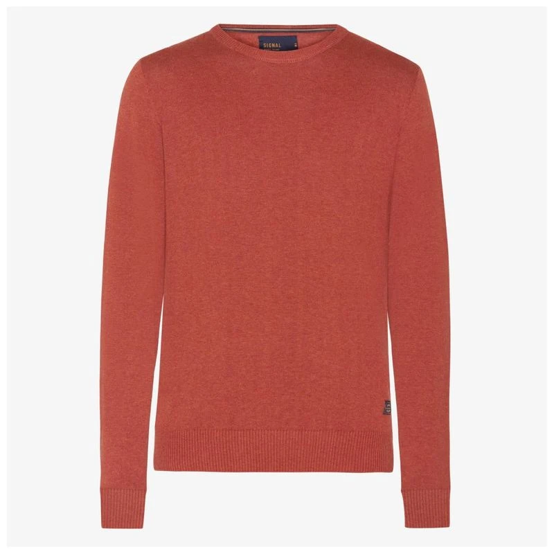 Signal Clothing Mens SiVice Crew Pullover (Red Henna Melange) | Sportp