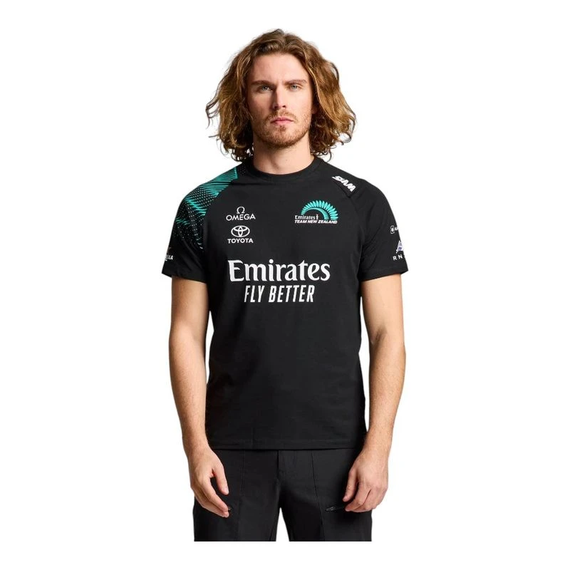 Slam Mens ETNZ Deck Short-Sleeve T-Shirt (Black) | Sportpursuit.com