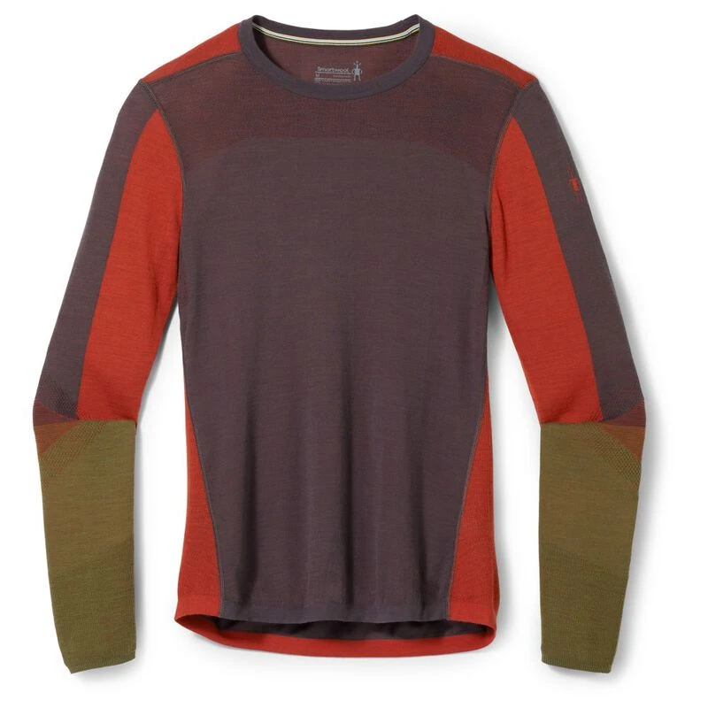 Smartwool Mens Intraknit Thermal Pullover (Shale/Picante) | Sportpursu