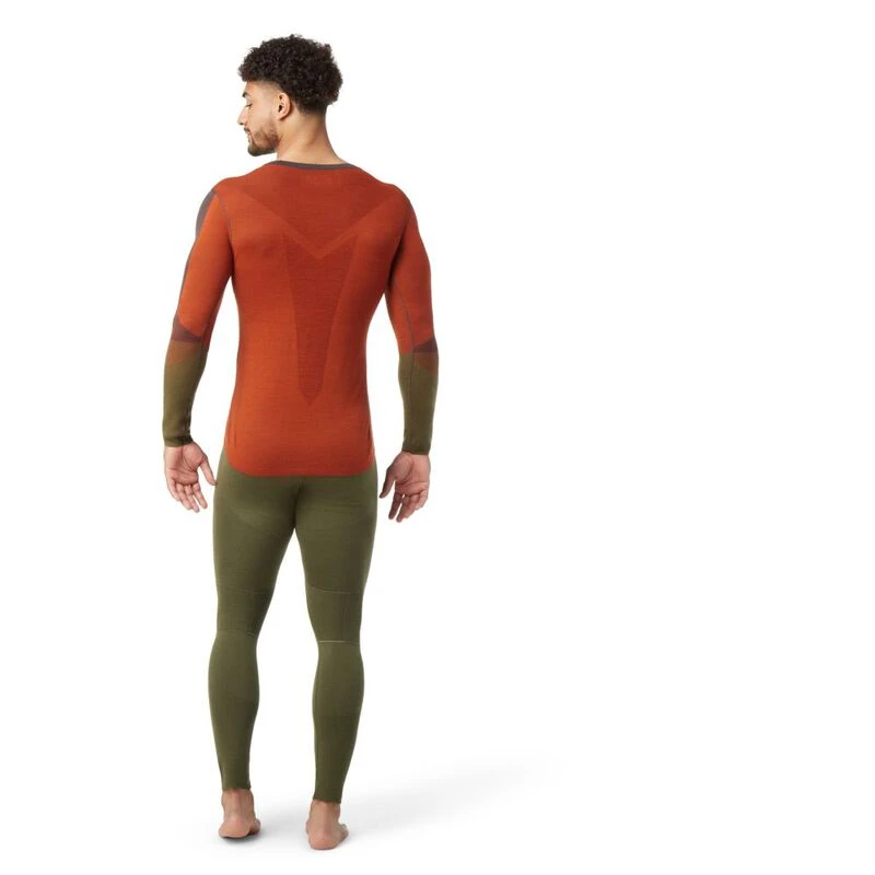 Smartwool Mens Intraknit Thermal Pullover (Shale/Picante) | Sportpursu