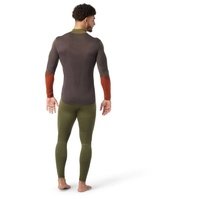 Smartwool Mens Colourblock Pullover (Winter Moss/Shale) | Sportpursuit