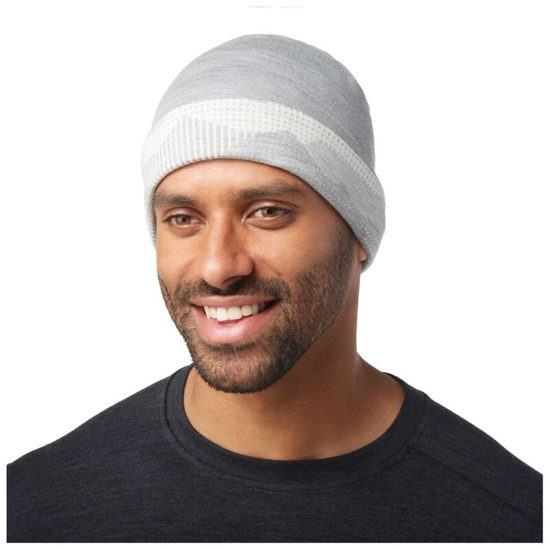 Smartwool Reversible Beanie (Light Grey Mountain Scape) | Sportpursuit