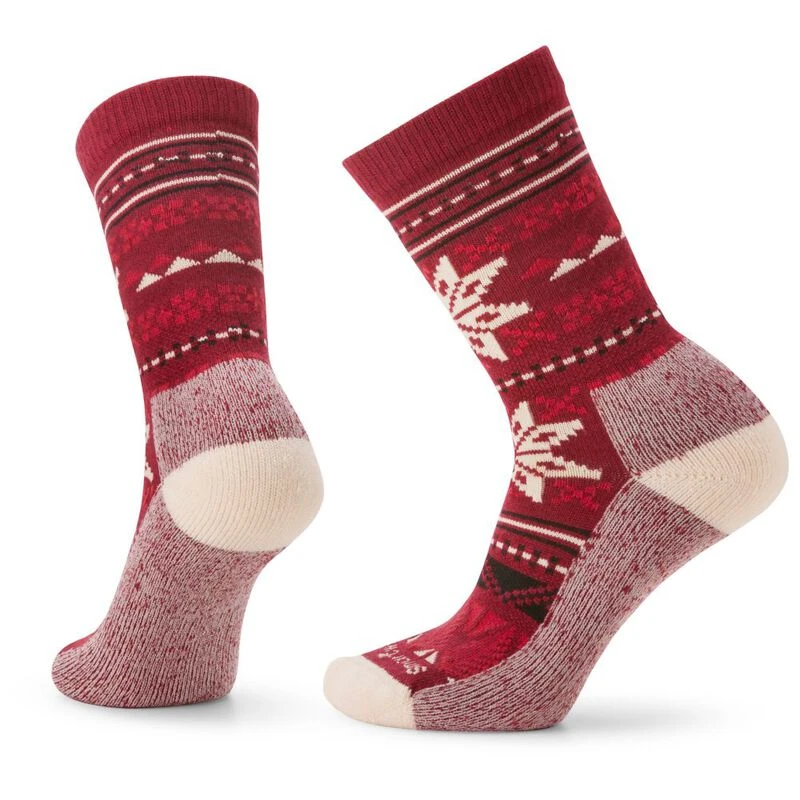 Smartwool Womens Everyday Cozy Lodge Socks (Tibetan Red) | Sportpursui