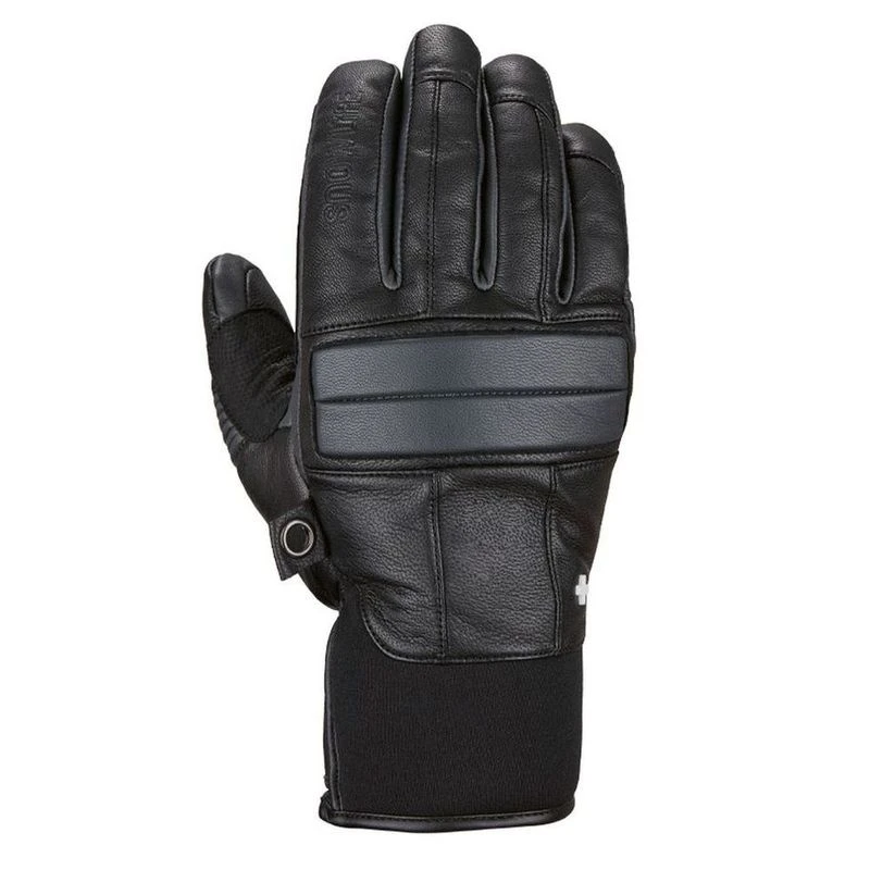 Snowlife Classic Leather Gloves (Graphite/Black) | Sportpursuit.com