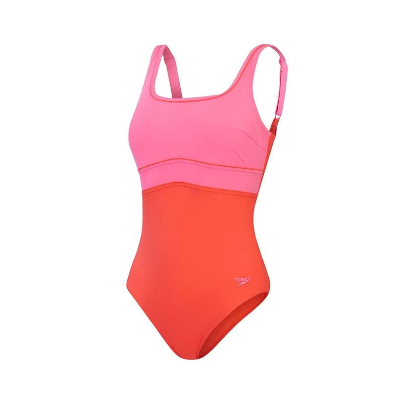 Speedo Womens SPDSCU Swimwear (Pink) | Sportpursuit.com