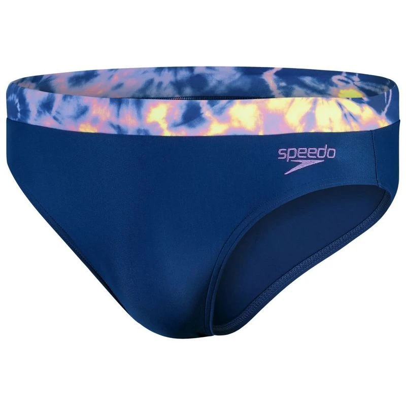 Speedo Mens Logo 7cm Briefs (Blue/Purple) | Sportpursuit.com