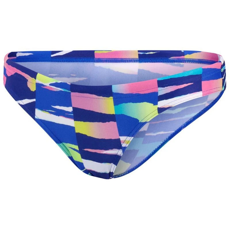 Speedo Womens Hipster Briefs (White/Blue) | Sportpursuit.com