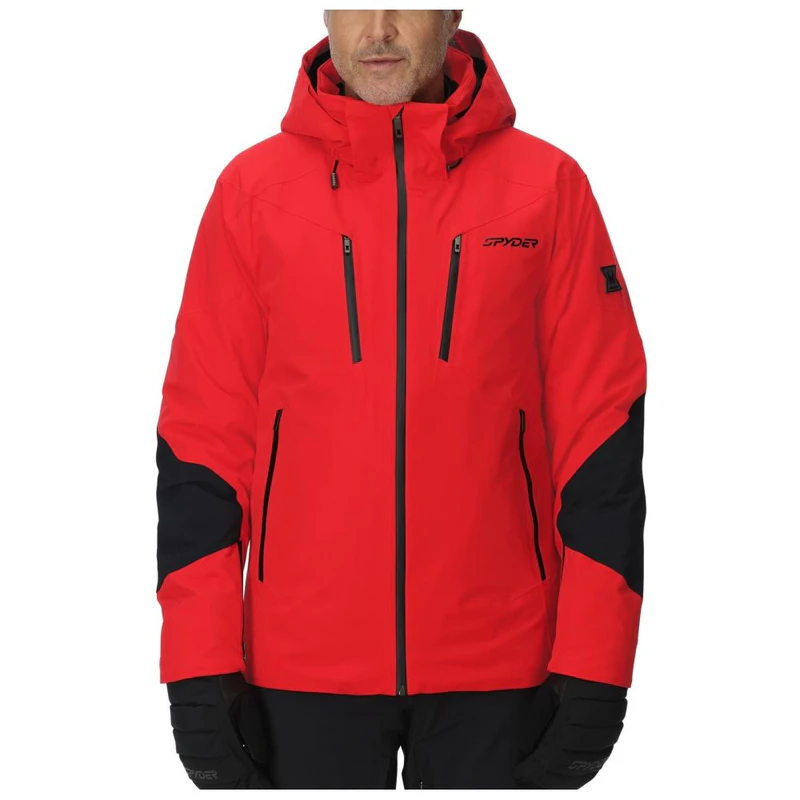 Spyder Mens Alyeska Waterproof Jacket (Spyder Red) | Sportpursuit.com