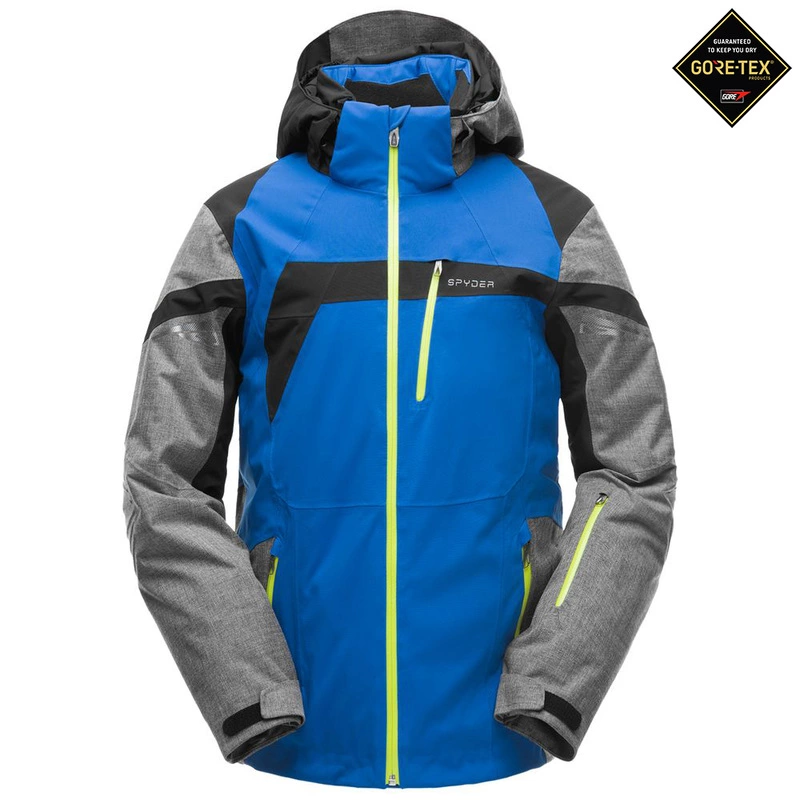 Spyder Mens Titan GTX Jacket (Turkish Sea/Tech Flannel/Black) | Sportp