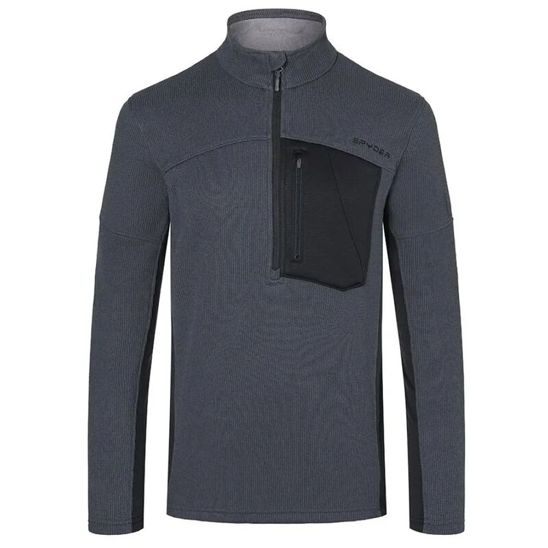 Spyder Mens Bandit Polar Half Zip Pullover (Dark Grey) | Sportpursuit.