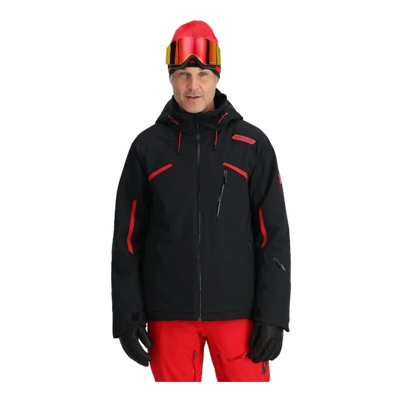 Spyder Mens Leader Jacket (Black) | Sportpursuit.com