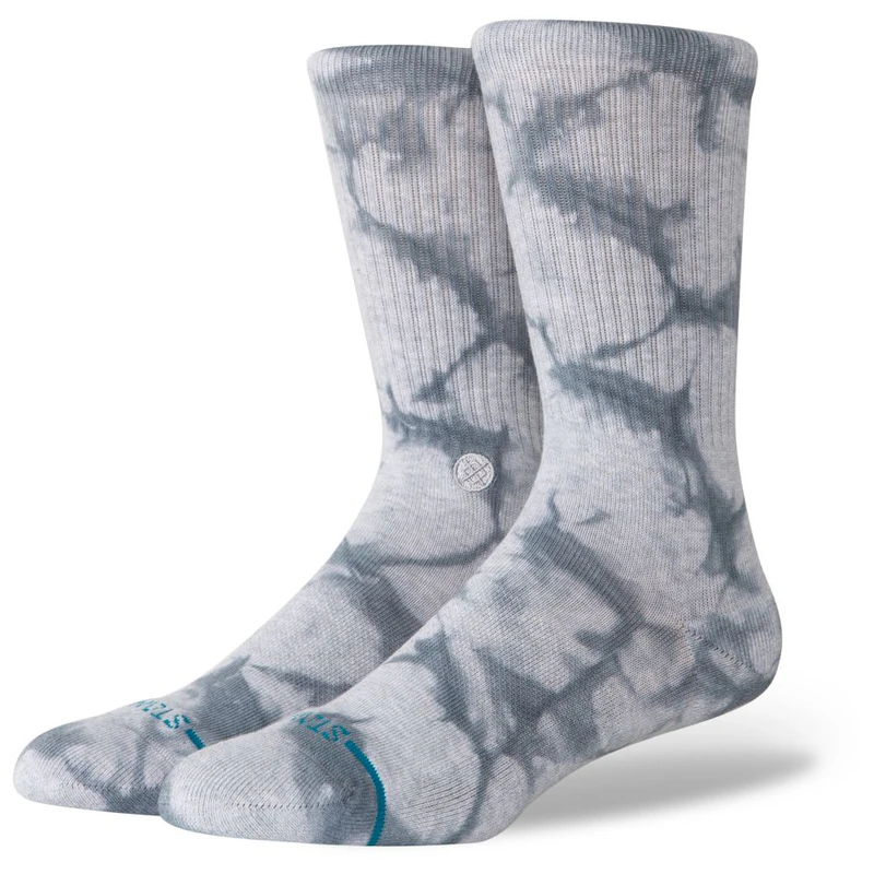 Stance Icon Dye Crew Socks (Grey) | Sportpursuit.com