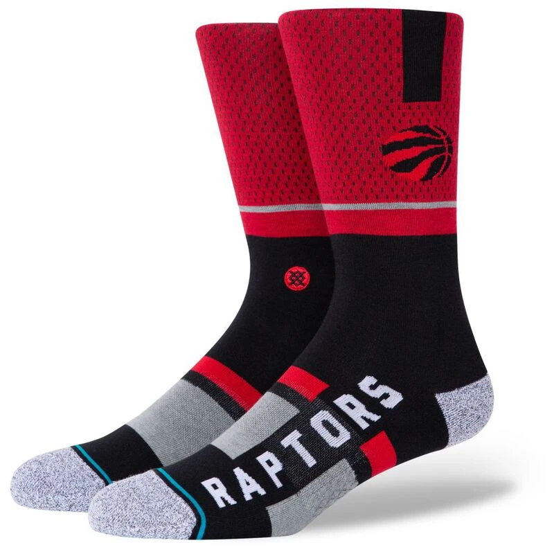 Stance Raptors Shortcut 2 Socks (Red) | Sportpursuit.com