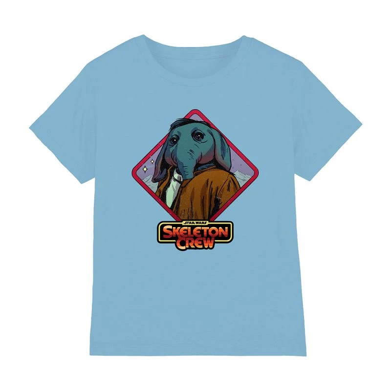 Star Wars Boys Neel Badge T-Shirt (Light Blue) | Sportpursuit.com