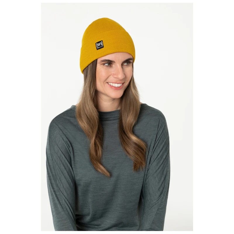 Super.Natural Alpine Beanie (Mustard) | Sportpursuit.com