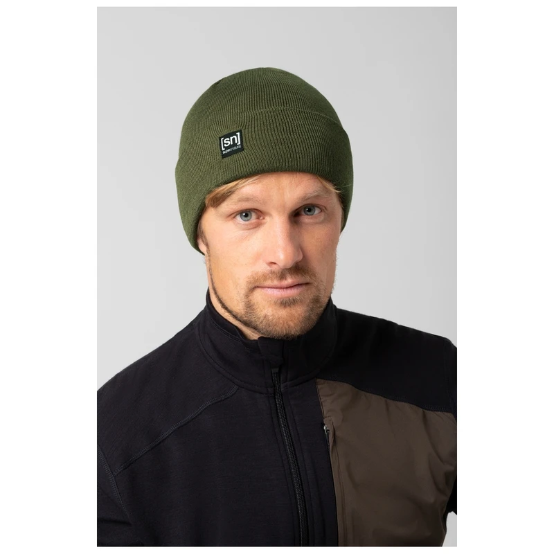 Super.Natural Alpine Beanie (Olive Night) | Sportpursuit.com