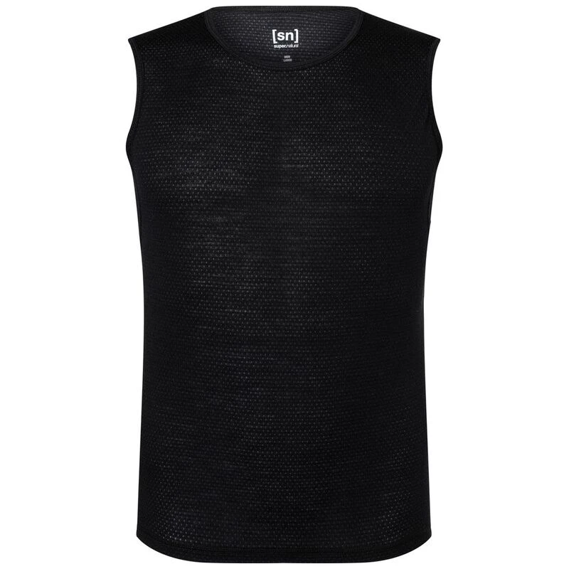 Super.Natural Mens Unstoppable Under Vest (Jet Black) | Sportpursuit.c