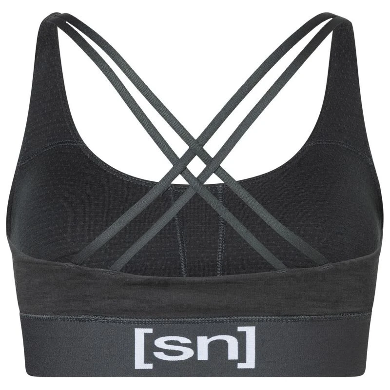 Super Natural Womens Super Sports Bra (Pirate Grey) | Sportpursuit.com