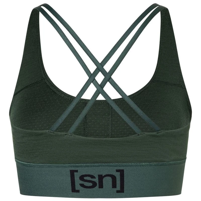 Super Natural Womens Super Sports Bra (Deep Forest) | Sportpursuit.com
