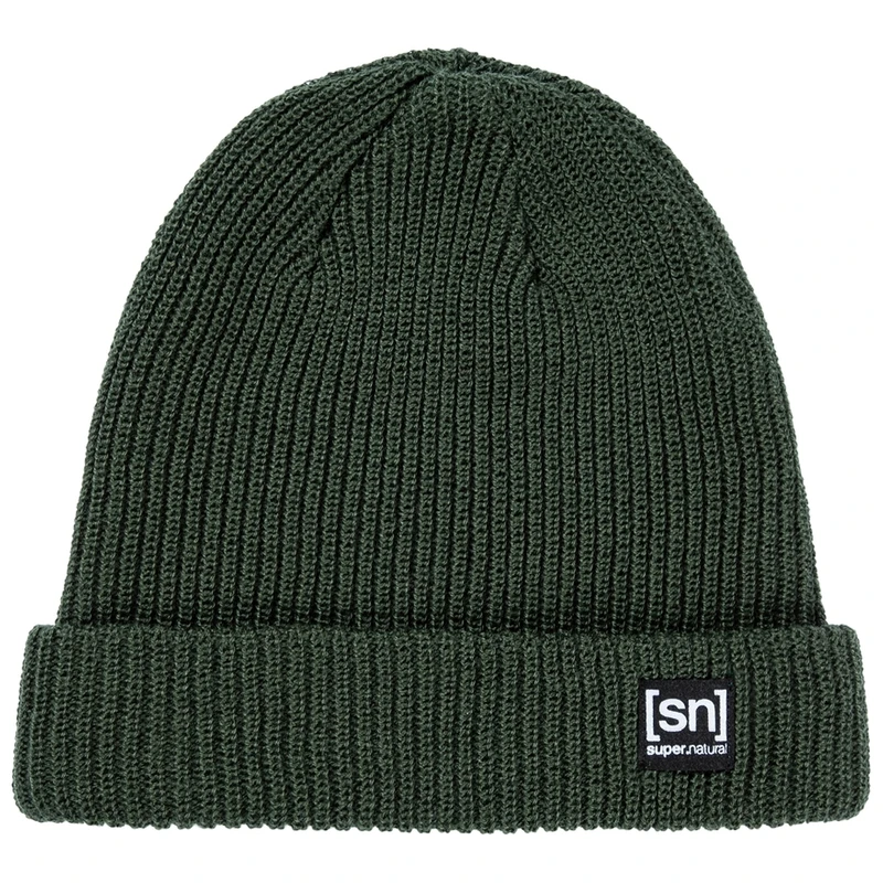 Super Natural Merino Basic Beanie (Deep Forest) | Sportpursuit.com