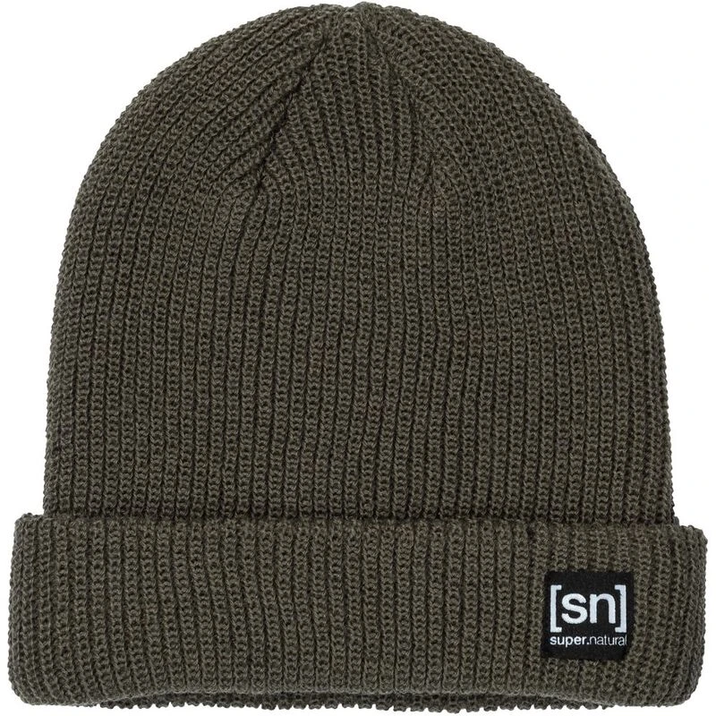 Super Natural Merino Basic Beanie (Black Ink) | Sportpursuit.com