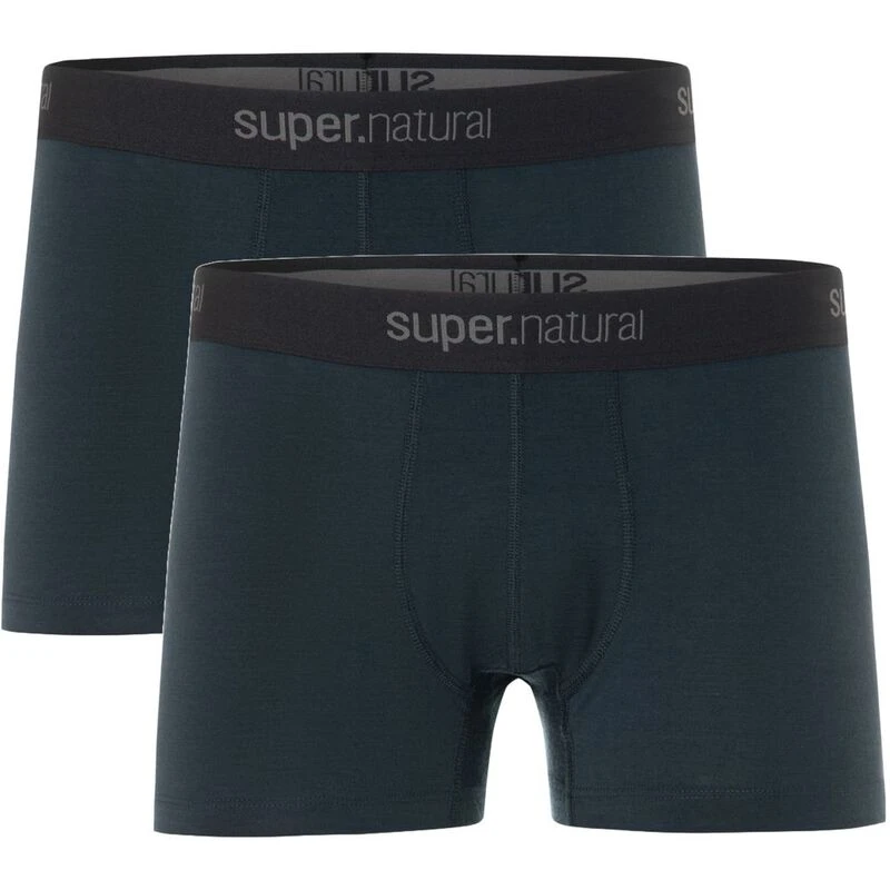 SuperNatural Mens Tundra 175 Boxers (Blueberry/Blueberry) | Sportpursu