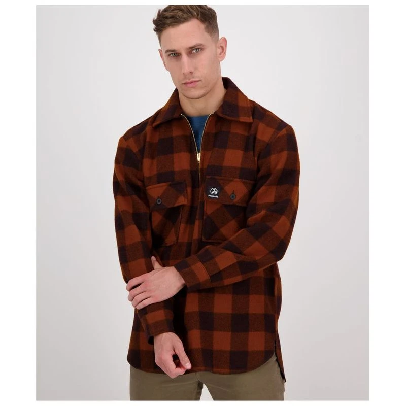Swanndri Mens Ranger Bush Pullover (Cedar Check) | Sportpursuit.com
