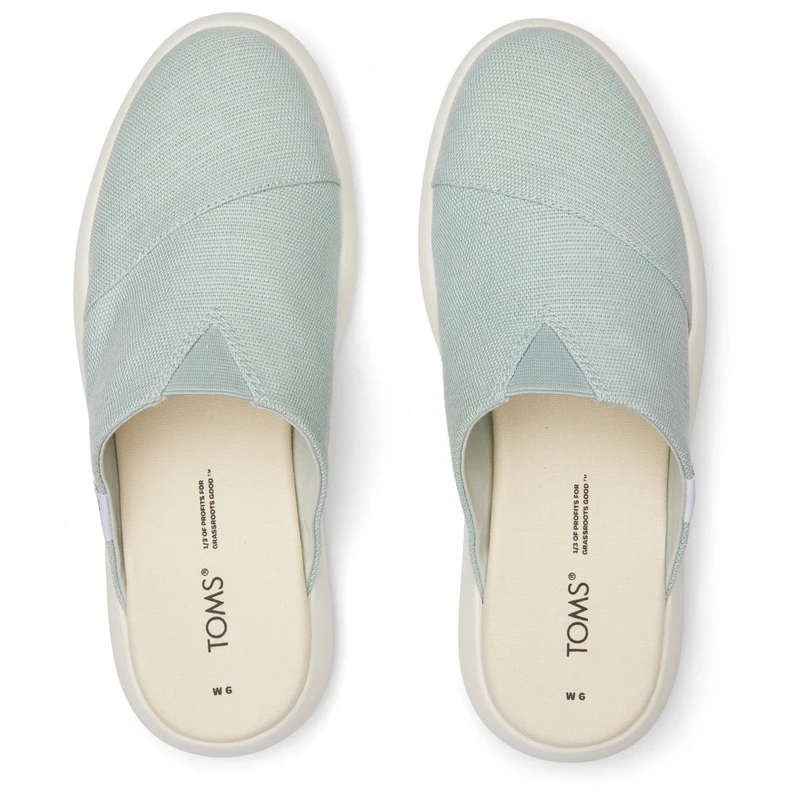 TOMS Mallow Mule Shoes (Light Blue) | Sportpursuit.com