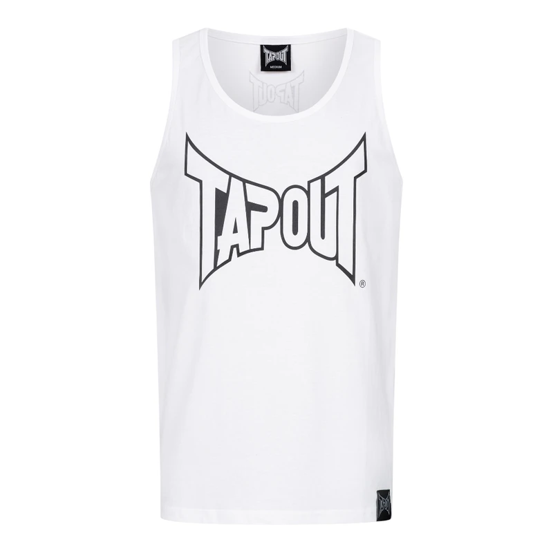 Tapout Débardeur Tipton Singlet Homme (Blanc/Noir) | privatesportshop.