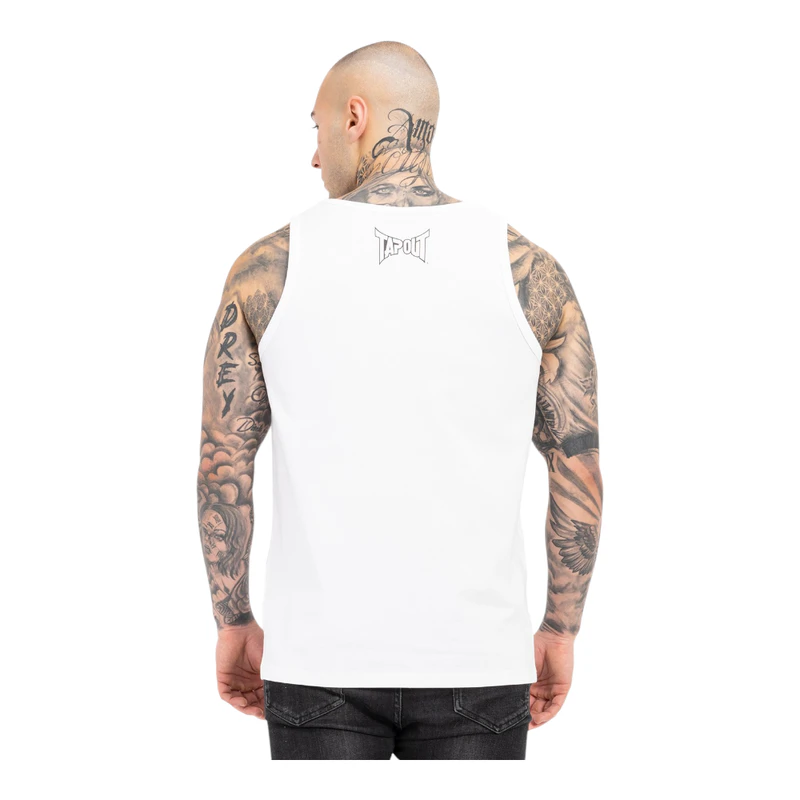 Tapout Débardeur Tipton Singlet Homme (Blanc/Noir) | privatesportshop.