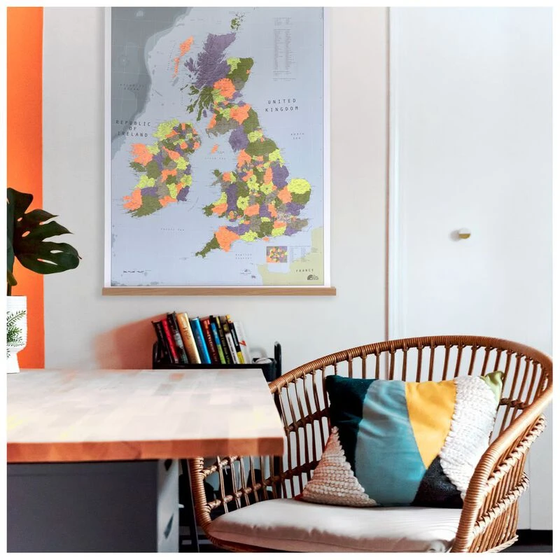 The Future Mapping Company British Isles 2 Paper Wall Map (1000 x 700m