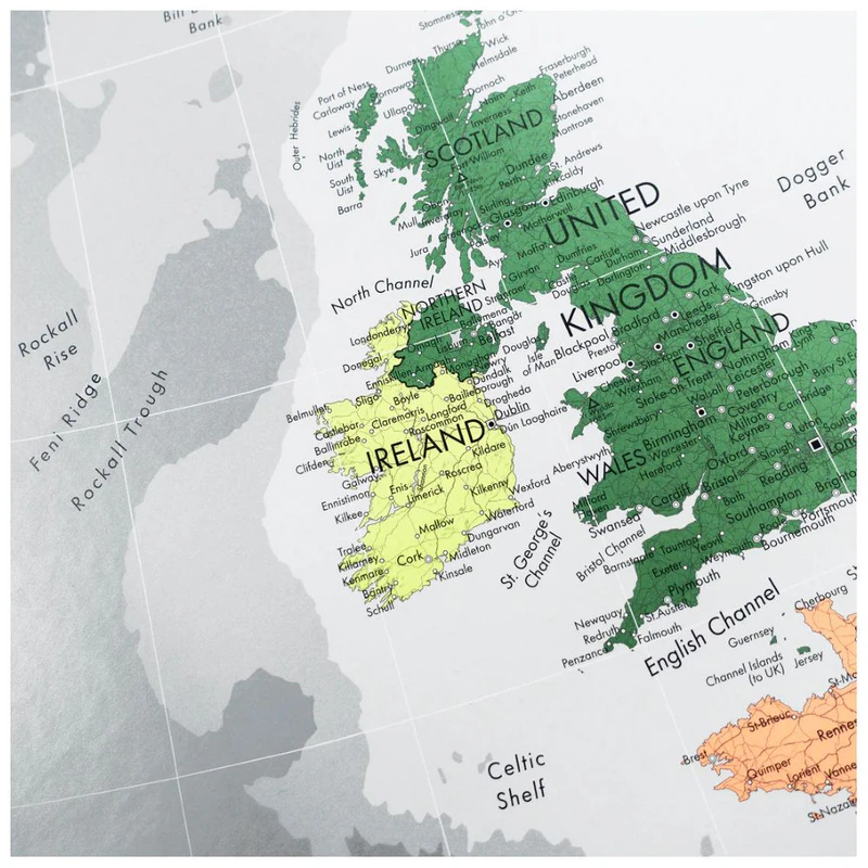 The Future Mapping Company Décoration intérieure Paper Europe Map (Plu