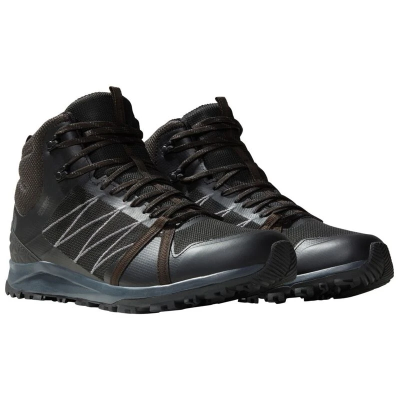 The North Face Mens Litewave Fastpack II Mid WP Hiking Boots (TNF Blac