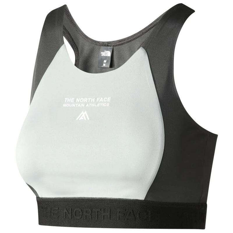 The North Face Womens Mountain Athletics Sports Bra (Meld Grey/Asphalt