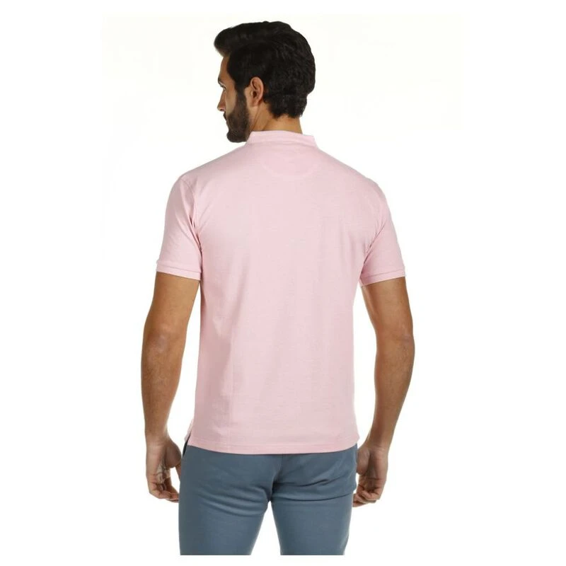 The Time of Bocha Mens NV1P Round Neck Polo Shirt (Pink) | Sportpursui