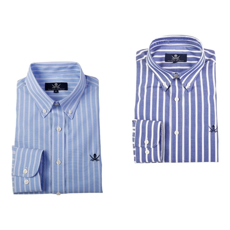 The Time of Bocha Mens Cotton x2 Shirt (Light Blue/Blue) | Sportpursui