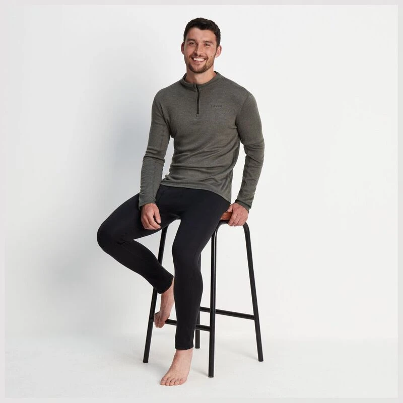 TOG 24 Mens Meru Thermal Baselayer Zip Neck (Dark Grey Marl) | Sportpu