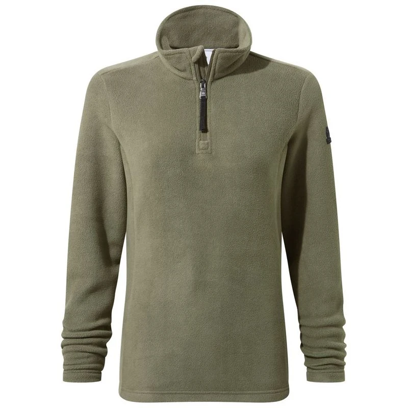 Tog 24 Womens Revive Zip Neck Fleece (Light Khaki) | Sportpursuit.com