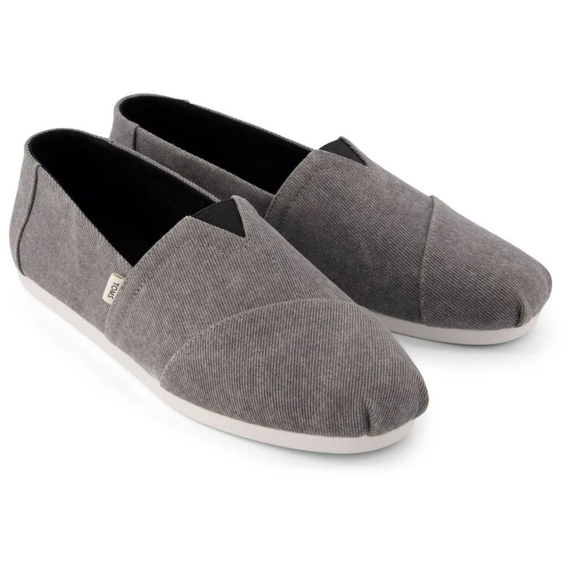 TOMS Mens Alpargata Slip-on Casual Shoes (Grey) | Sportpursuit.com