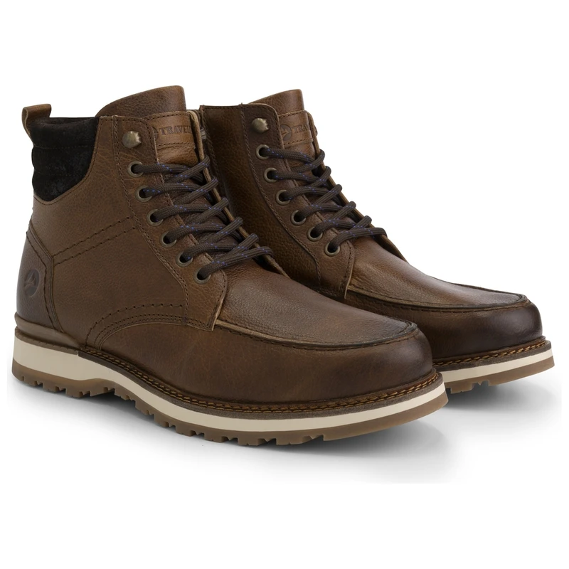 Travelin Mens Lindelund Boots (Cognac) | Sportpursuit.com