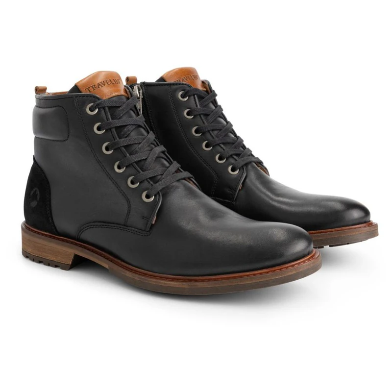 Travelin Mens Walton Casual Boots (Black) | Sportpursuit.com