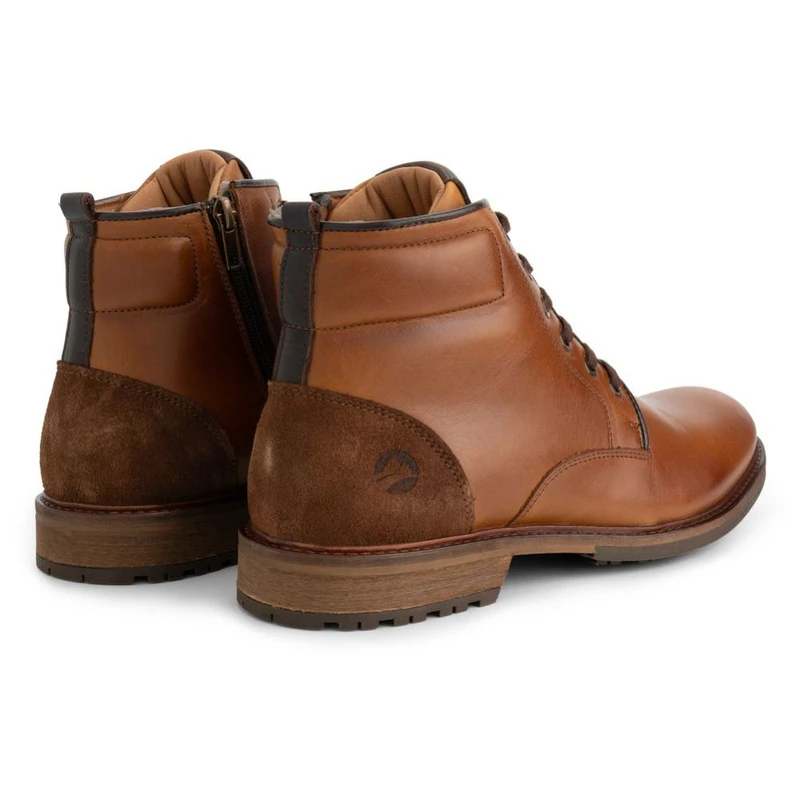 Travelin Mens Walton Casual Boots (Cognac) | Sportpursuit.com